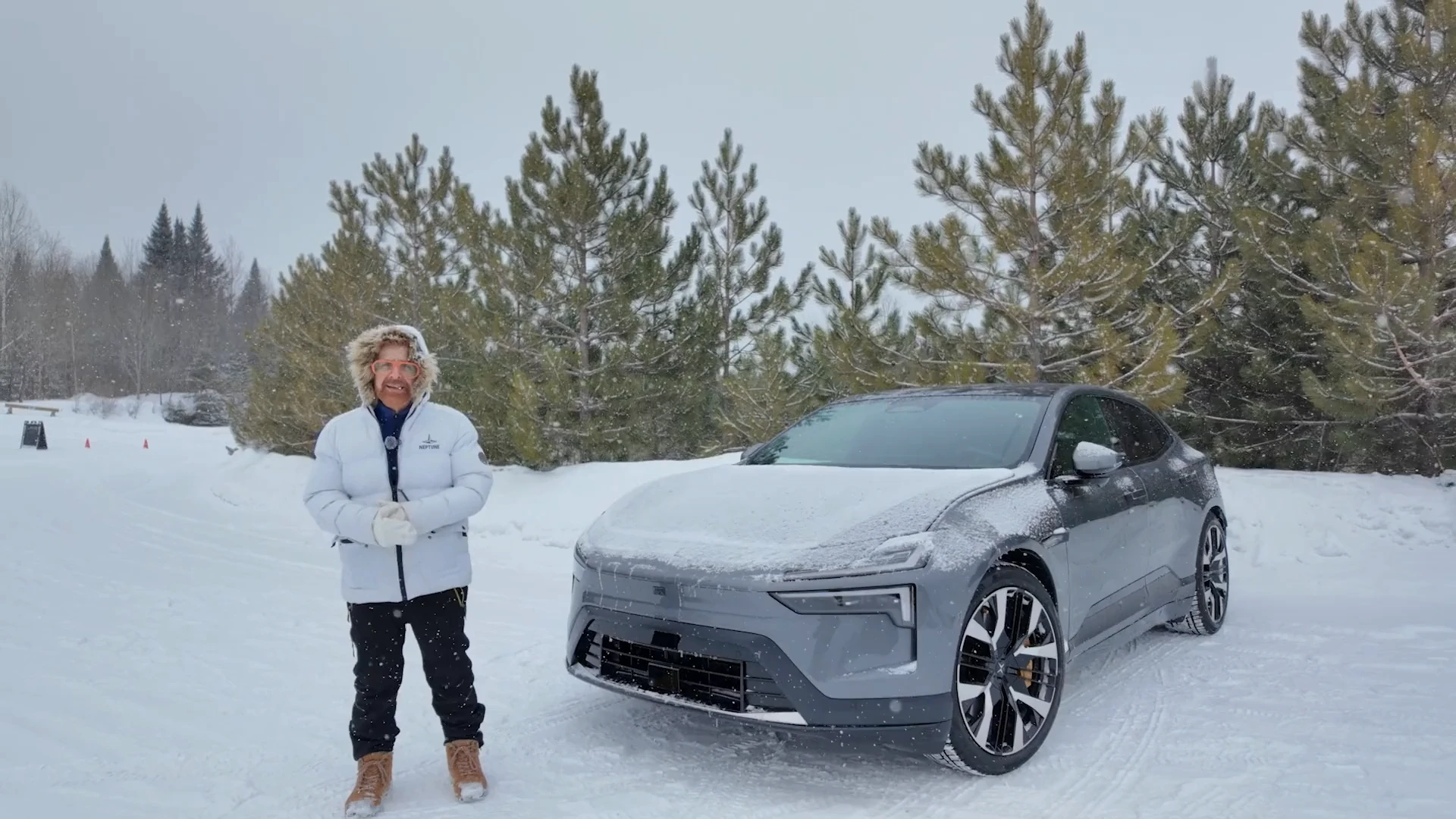 Driving the Polestar 4 on Ice: How This Electric SUV Handles Winter ...